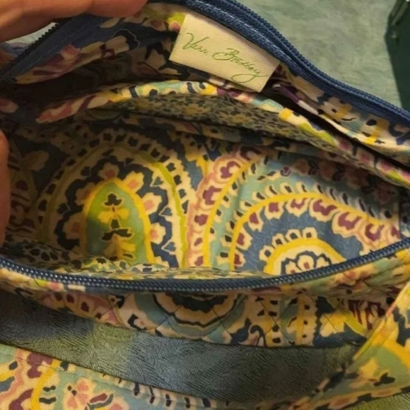 Vera Bradley | Bags | Vera Bradley X6 Zip Closure Bag Blue Yellow Green | Poshmark